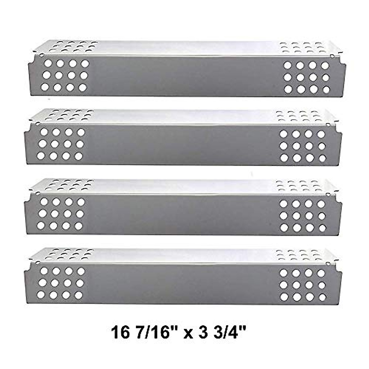 Htanch SN7321 (4-Pack) SA4731 (4-Pack) 15 15/16" Burner,16 7/16" Heat Plate Crossover Tubes for Charbroil 463241013, 463241313, 463241314, 463241413, 463241414, 466241013, 466241313, 466241413 Grill