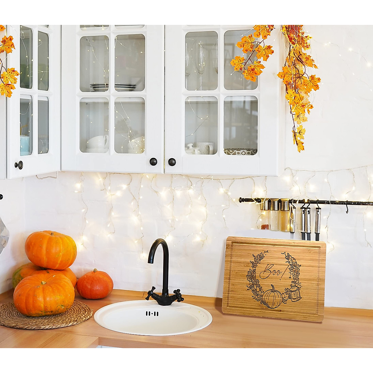 Hocus Pocus Cutting Board or Kitchen Decor for Halloween Party, Custom Designs for You, Custom Engraved Gift for Mom, Grandma, Grandpa, Dad, Parent, Couple, Daughter, Sister