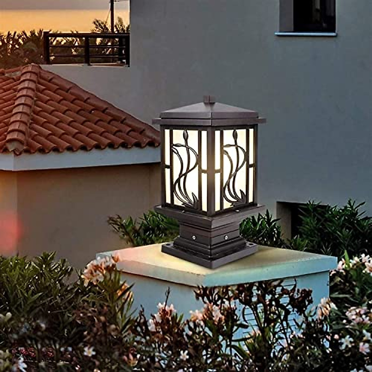 BDRPZX European Wall Light,Pillar Lamp Outdoor Garden Lamp Home Waterproof European Villa Door Wall Lamp,E27 Decoration Illumination Energy Saving Post Lamp Patio Porch Street Lantern Headlight