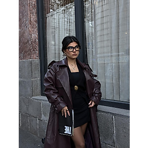 VISOONE Chunky Square Blue Light Blocking Glasses with Anti Computer Glare for Working Women Men MONTANA