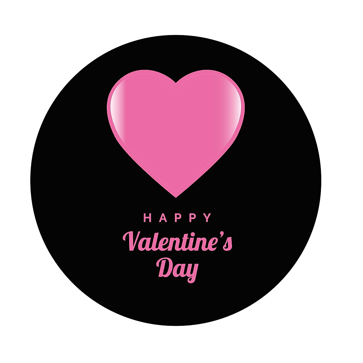 2 inch 150 PCS Black Heart Stickers Waterproof Stickers for Valentine's Day, Invitation, Envelopes, Package