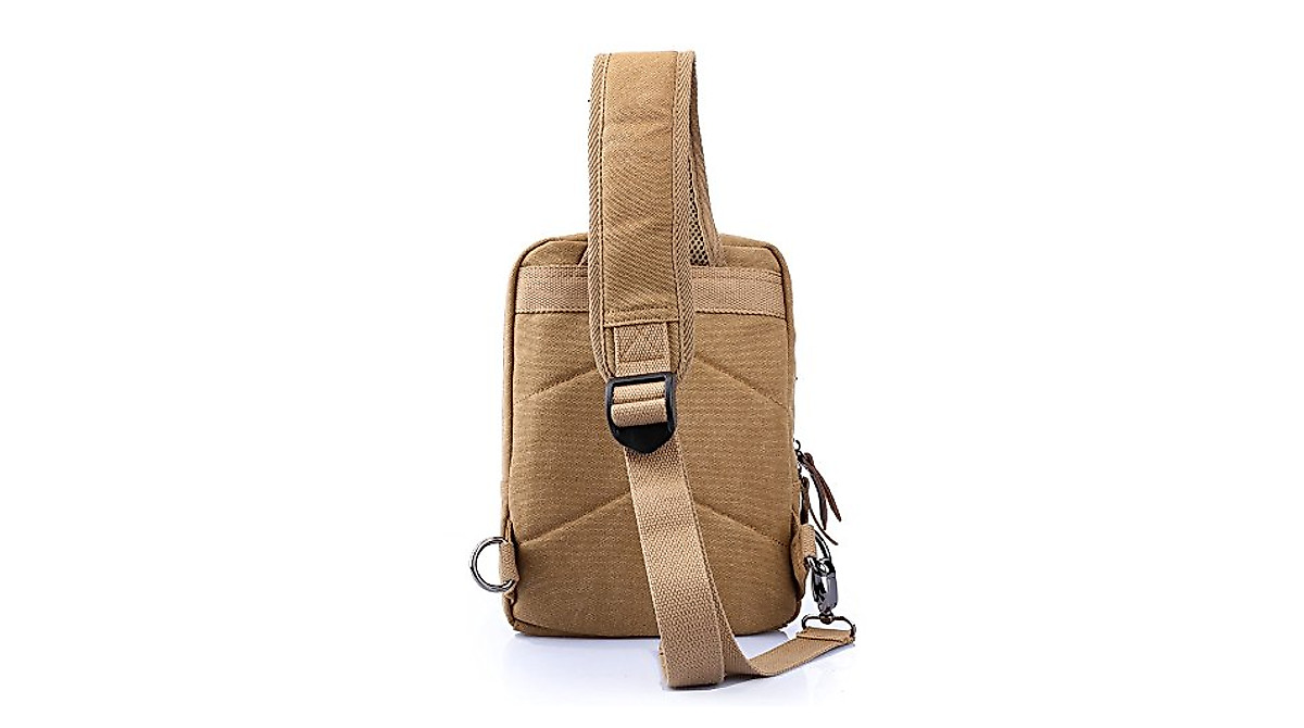 XINCADA Mens Sling Bag - Durable Canvas Crossbody Backpack for Travel