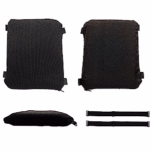 CvYamku Motorcycle Gel Seat Cushion, Motorcycle Seat Pad, 3D Honeycomb Structure Seat Cushion with Mesh Seat Cover,Breathable Shock Absorption Cushion for Long Rides