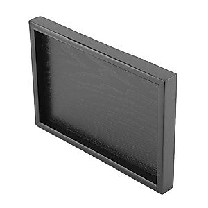 Wood Serving Tray, Ottoman Tray Extra Large Black Walnut Trays Square Wooden Solid for Oversized Home Breakfast in Bed Tea Coffee(22cm*15cm)