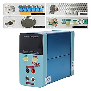 Battery Spot Welder, Aluminum Alloy Shell Electric Welding Machine Auto Trigger at with Intelligent Control Display Panel for Electric Appliance(US Plug)