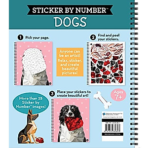 Brain Games - Sticker by Number: Dogs (28 Images to Sticker)
