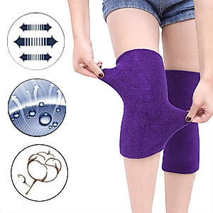 MioCloth Thermal Knee Warmer Sleeve Winter Leg Brace,Joint Pain Relief,Knee Arthritis Terry Cotton Knee Sleeves