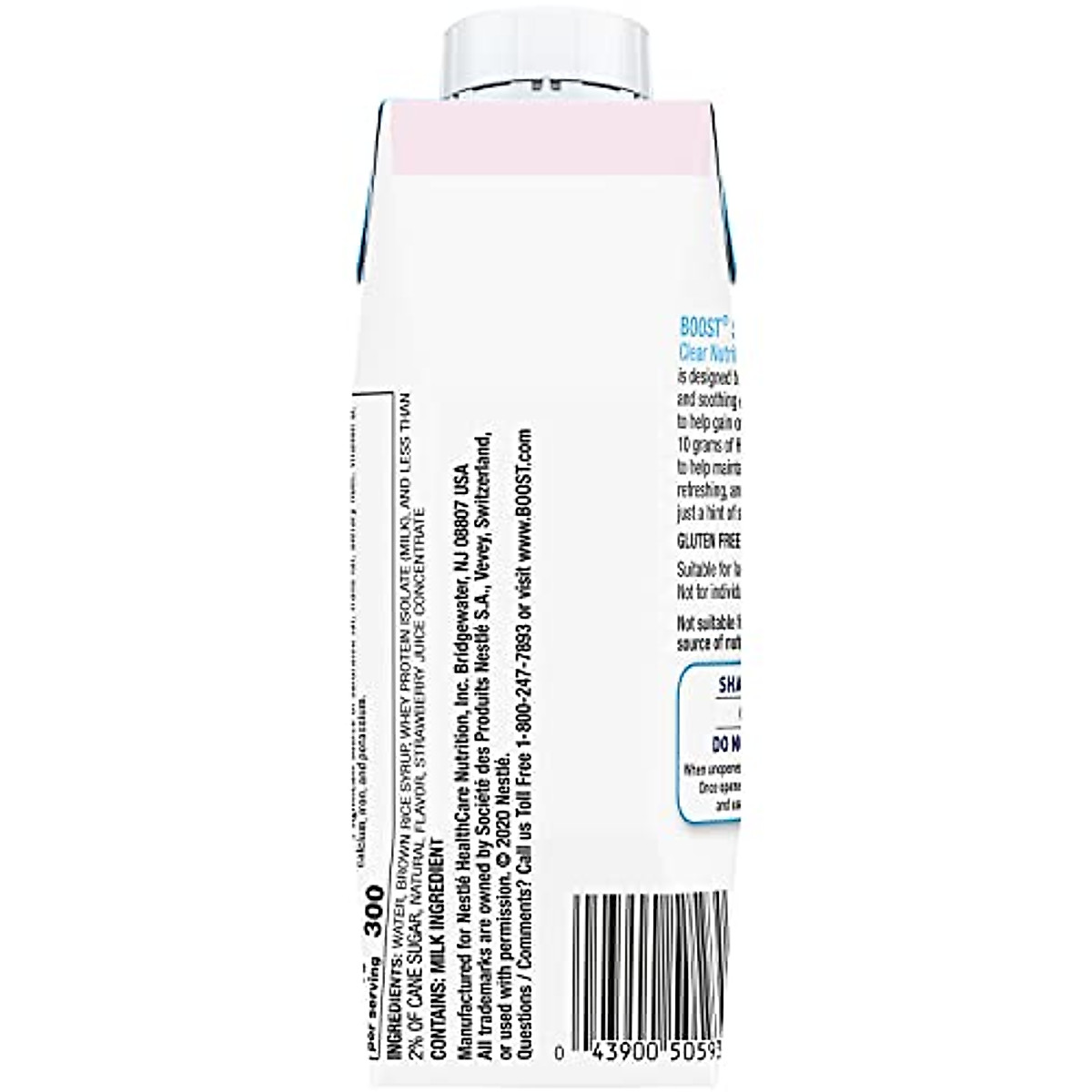 Boost Soothe Clear Nutritional Drink (Strawberry-kiwi, 8 Fl Oz (Pack of 12))