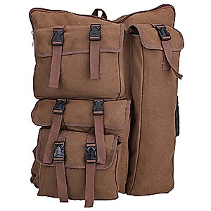 Yencoly Artist Portfolio Carry Shoulder Bag,4K Canvas Coffee Drawing Board Multi-Functional Sketchpad Art Bag Drawboard Bags for Drawing Sketching Painting