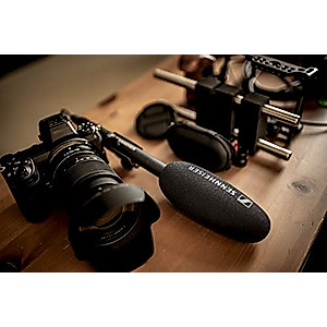 Sennheiser Professional MKE 600 Shotgun Microphone with XLR-3 to 3.5mm Connector for Video Camera/Camcorder