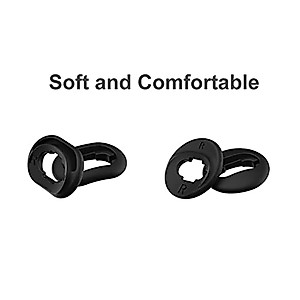 A-Focus 10 Pairs S/L Galaxy Buds Live Ear Tips Adapter Set Replacement Wing Earbuds Cushion Ear Gel Cover Skin Accessories Compatible with Samsung Galaxy Buds Live SM-R180, Mystic Black