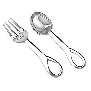 Miza Sterling Sophie Silver Baby Spoon & Fork Set