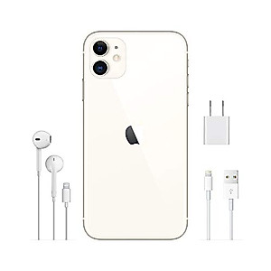 Apple iPhone 11 [128GB, White] + Carrier Subscription [Cricket Wireless]