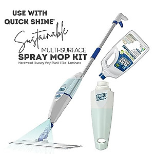 Quick Shine Multi Surface Floor Cleaner 64oz | Plant-Based, Ready to Use, Dirt Dissolving, Streak Free, No Rinse | Use on Hardwood, Laminate, Luxury Vinyl Plank, Tile & Stone | Safer Choice