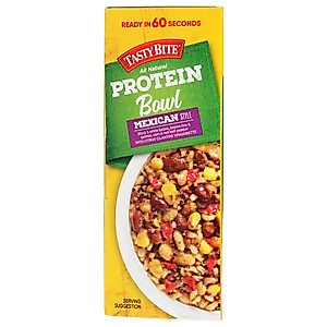 TASTY BITE Mexican Protein Bowl, 8.8 Ounce, Pack of 6, Ready to Eat, Microwaveable, Vegan, 12g Plant Protein, Tangy Citrus