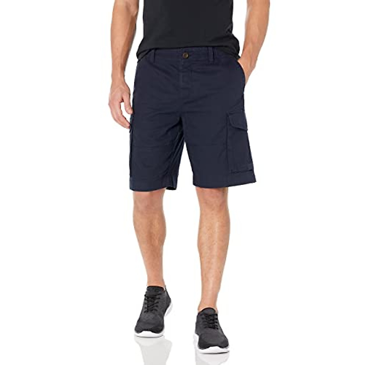 Tommy Hilfiger Men's Adaptive Cargo Shorts with Adjustable Waist and Magnet Buttons