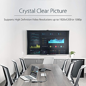 StarTech.com 1080p 60Hz HDMI to VGA High Speed Display Adapter - Active HDMI to VGA (Male to Female) Video Converter for Laptop/PC/Monitor (HD2VGAE2)