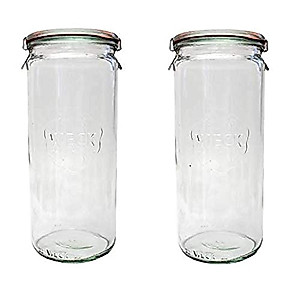 Weck Jars 908 1 Liter - Pack of 2 Glass Jars