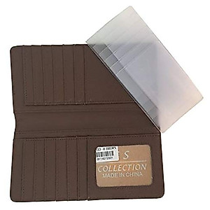 Cross Praying Cowboy Men Wallet Western Bifold W011-33 Ostrich Brown