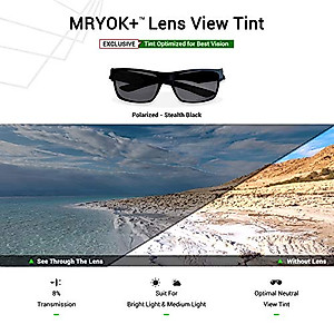 Mryok+ Polarized Replacement Lenses for Oakley Crankshaft OO9239 - Stealth Black