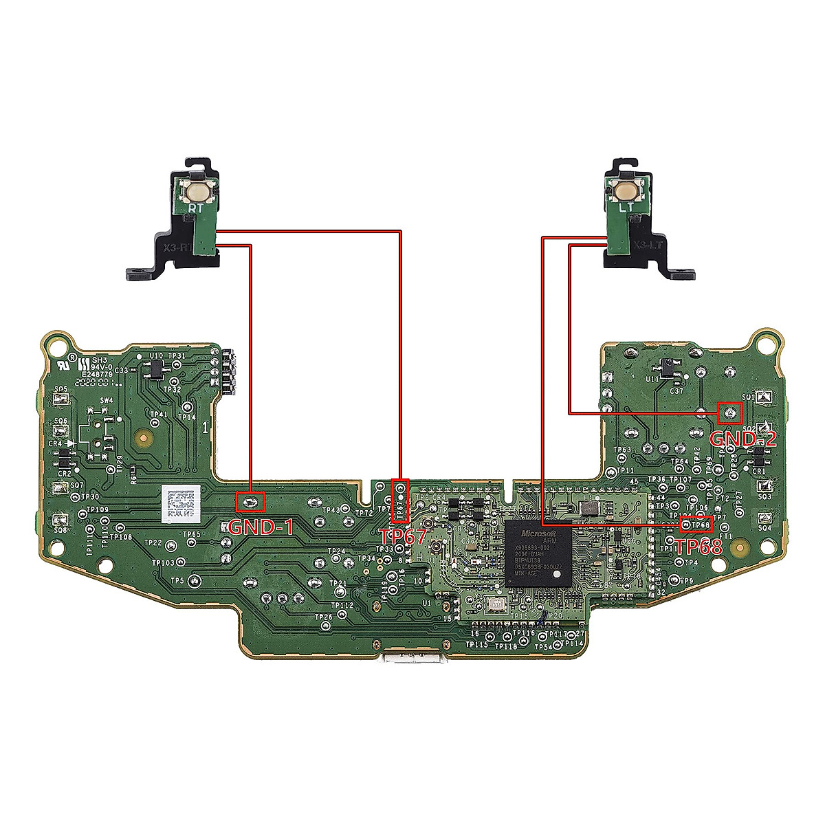 eXtremeRate Clicky Hair Trigger Kit for Xbox Series X & S Controller LT RT Shoulder Buttons, Custom Accessories Flashshot Trigger Stop Flex Cable for Xbox Series X/S, Xbox Core Wireless Controller