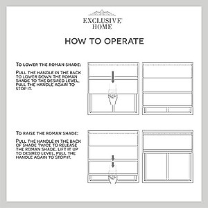 Exclusive Home Curtains Prague Trellis 100% Blackout Polyester Roman Shade, 23"x64", Grey