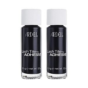 Ardell LashTite Adhesive Dark For Individual Fake Lashes, Secures False Eyelashes Extension For Weeks .125 Oz, 2 Pack