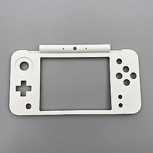New Full Housing Case Cover Shell Front Bottom Panel LCD Frame Middle Frame Replacement Parts for New 2DS XL LL Game Console White & Yellow