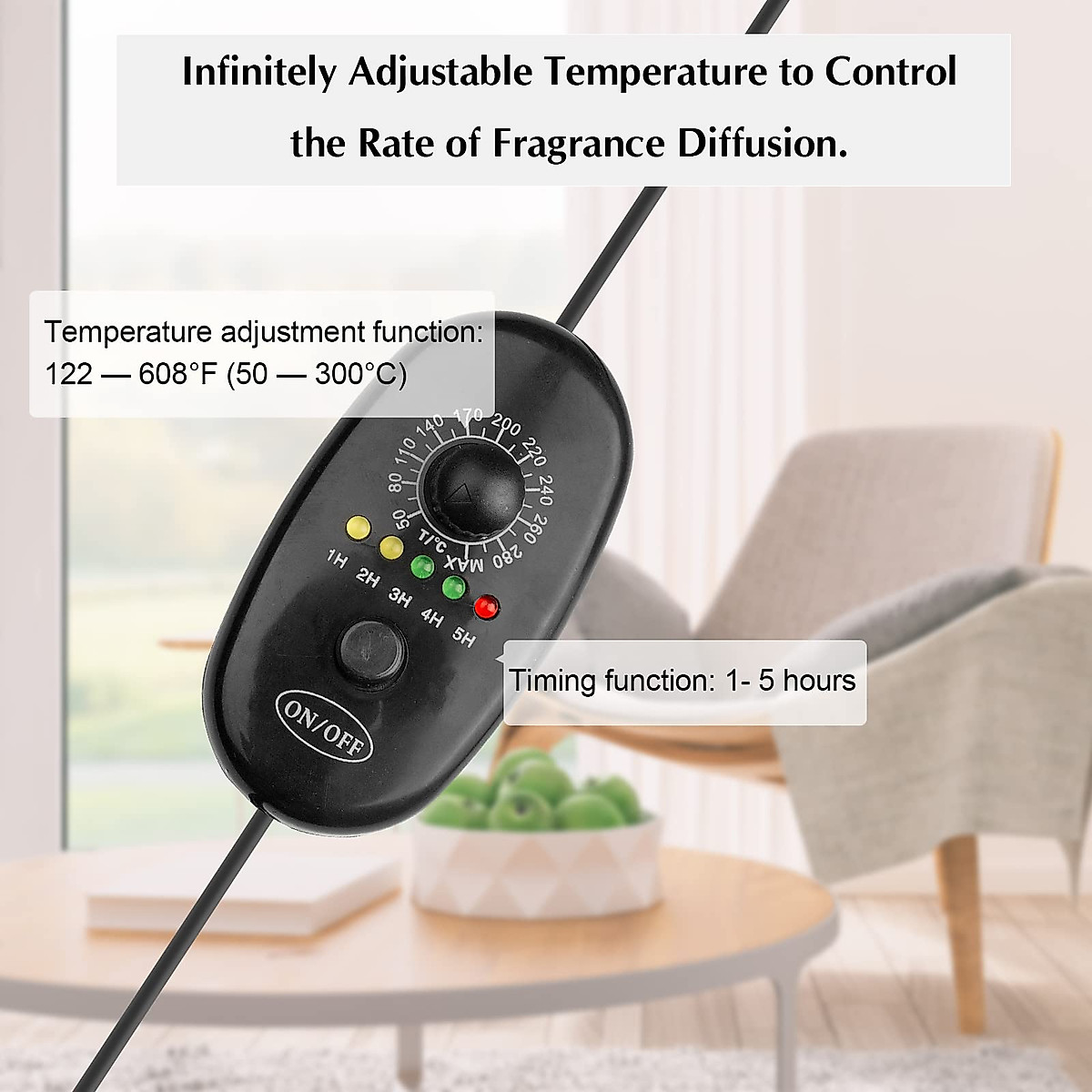 ZhengLong Electric Incense Burner with Timer, Frankincense Resin Burner, Oud Bakhoor Burner, Charcoal Free Quick How-to, Made Easy, No Open Flame, Eliminate Fire Hazards, Safer