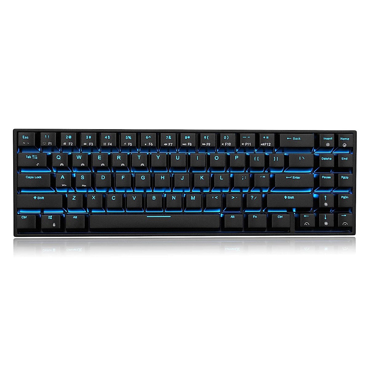 RK ROYAL KLUDGE RK71 Wireless Mechanical Keyboard 70% 71 Keys Bluetooth Tenkeyless USB Wired Compact Keyboard Portable Gaming/Office with Stand-Alone Arrow Keys for Windows MacOS(Black-Brown Switch)