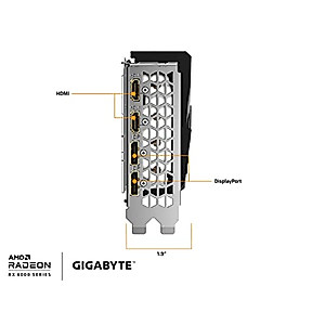 GIGABYTE Radeon RX 6750 XT Gaming OC 12G Graphics Card, WINDFORCE 3X Cooling System, 12GB 192-bit GDDR6, GV-R675XTGAMING OC-12GD Video Card