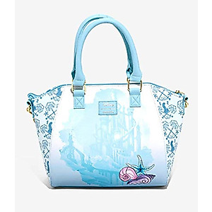 The Little Mermaid Disney Ariel Blue Watercolor Satchel Bag