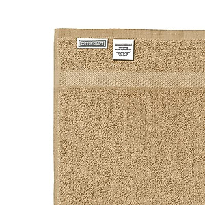 COTTON CRAFT Simplicity Bath Towels Set -7 Pack- 27x52-100% Cotton Bath Towel - Lightweight Absorbent Soft Easy Care Quick Dry Everyday Luxury Hotel Spa Gym Shower Beach Pool Camp Travel Dorm - Linen