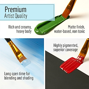 FolkArt Acrylic Paint in Assorted Colors (2 oz), 414, Cardinal Red