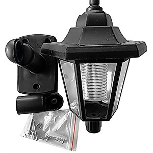 PMUYBHF Solar LED Lights Road Wall Mounted Installation Garden Fence Lights,Provide Brighter Lighting and Wider Detection Range,Decorate Garden