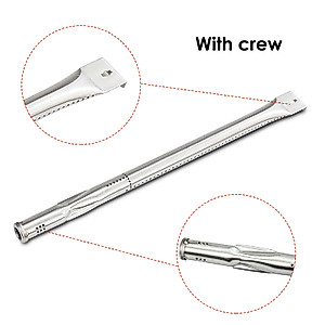 Uniflasy Replacement Part for Nexgrill 720-0925P Burner Tube, Heat Plates for Nexgrill 720-0896 720-0896B 720-0896E, for Home Depot Nexgrill Replacement Parts 4 Burner, 4 Pack