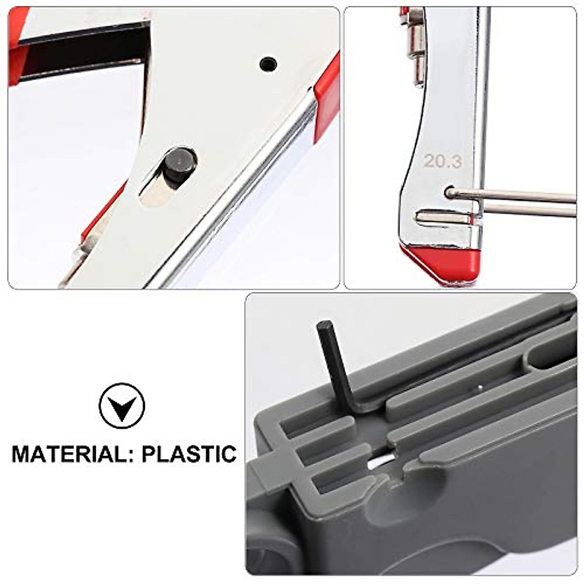 2 Pcs Coax Cable Crimper Coaxial Compression Tool Kit Wire Stripper Hand Tool