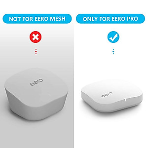 Wall Mount Holder for eero Pro Home WiFi System-Simple and Sturdy Wall Mount Holder Stand Bracket (NOT for eero 6 or eero pro 6), Without Messy Wires (White(3 Pack))