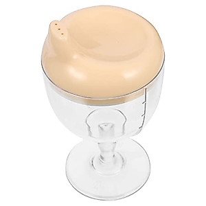 3pcs Practical Capacity Multi- Multi-functional Baby Milk Premium Party Cup Goblet Toddler Natural Large