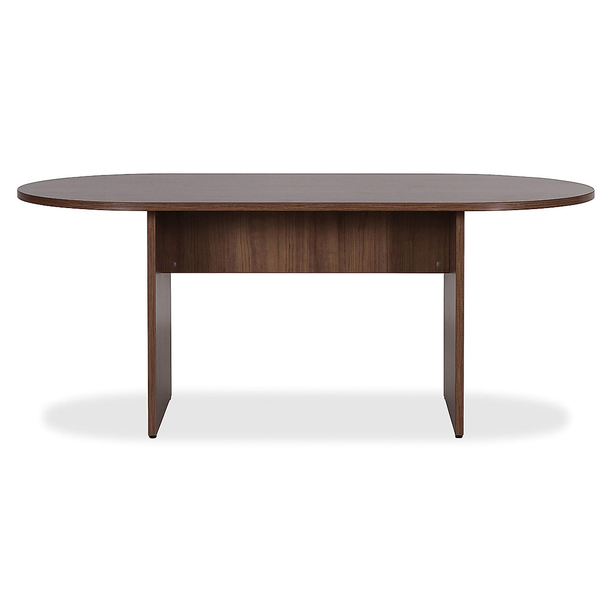 Lorell Essentials Conference Table, Walnut Laminate