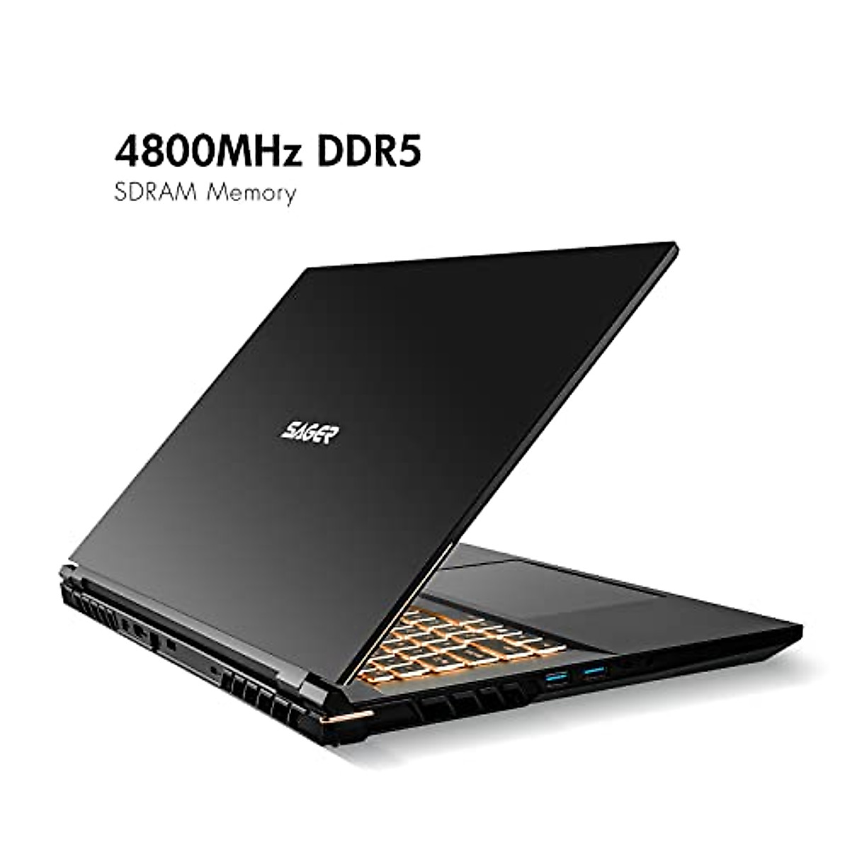 Sager 2023 NP8875D Gaming Laptop, 17.3 Inch UHD 144Hz 100% DCI-P3 G-Sync, Intel i9-13900HX, RTX 4060 8GB, 32GB RAM, 2TB Gen4 NVMe SSD, Win 11