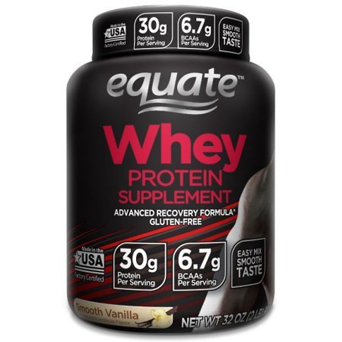 Equate Smooth Vanilla Whey Protein 2lbs