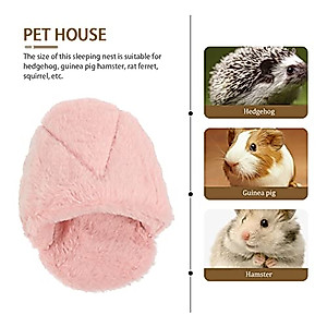 iplusmile Cozy Small Sleeping Pet Rat Cotton Squirrel for Nests: Plush Houses Household Sugar Cute Hideout Cage Supple Hedgehog Home Chinchilla Warm Pig Winter Guinea Sofas Hut Gilder