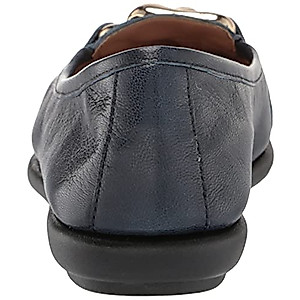 Aerosoles Women's Bristol Ballet Flat, NAVY LEATHER, 9