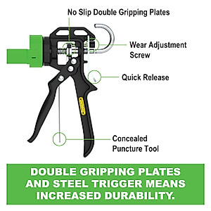 Albion Engineering Company B12 B-Line Manual Cartridge Caulking Gun, 1/10 Gallon (10 oz), 12:1 Drive