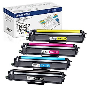 TN227 Toner Cartridge Compatible for Brother TN227 TN-227 Toner Cartridge Replacement for MFC-L3770CDW 3750CDW 3710CW HL-L3290CDW 3270CDW 3210CW 3230CDW 3230CDN (4 Pack