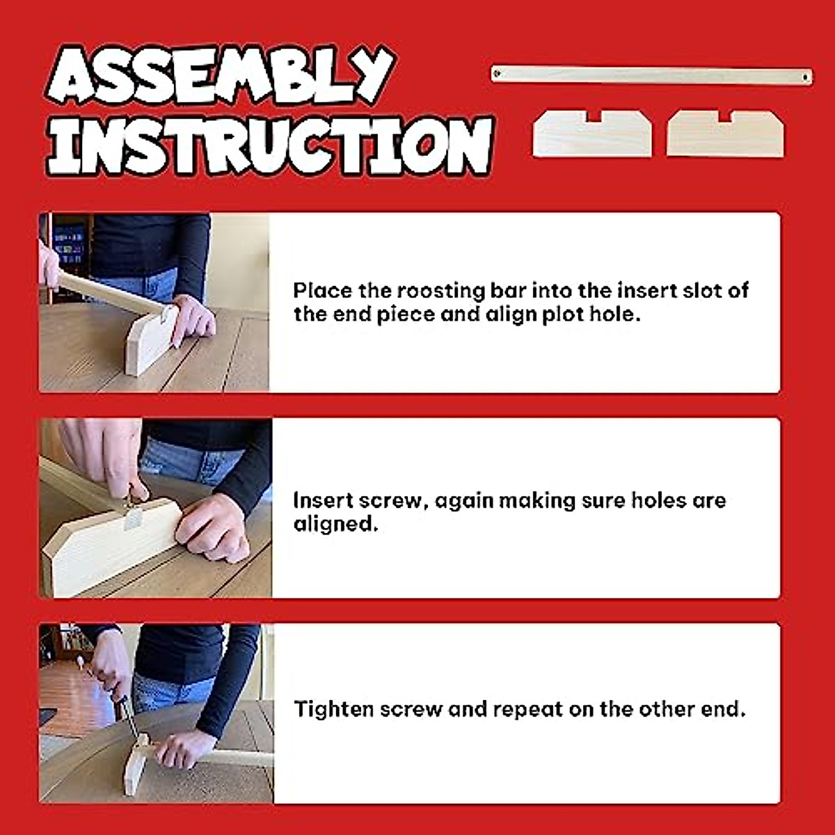 Single Bar Perch (15 inch Stretch)