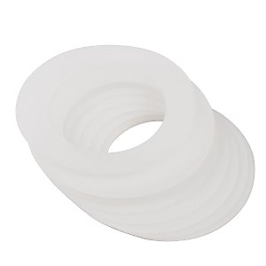 Aislor Silicone Replacement Gasket, Airtight Rubber Seals Rings for Mason Jar Lids, Leak-Proof Canning Fitting Seals 10Pcs 2.8 inch