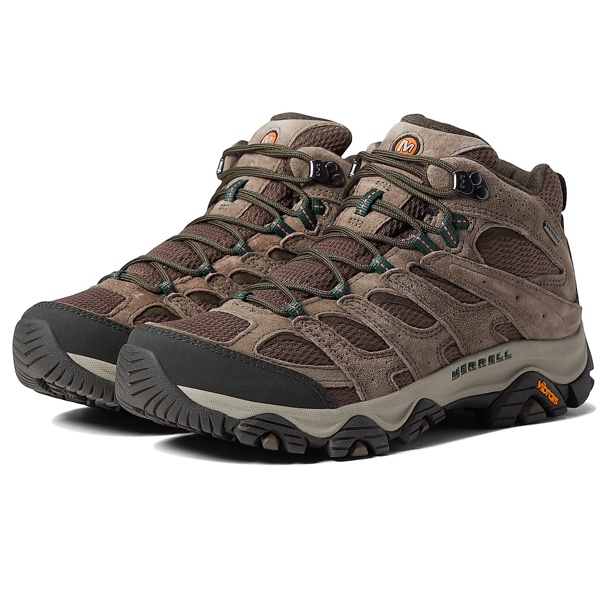 Merrell Men's Moab 3 Mid Waterproof Hiking Boot, Boulder, 11
