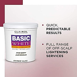 Clairol Professional Basic White Lightener for Hair Highlights, 16 oz.